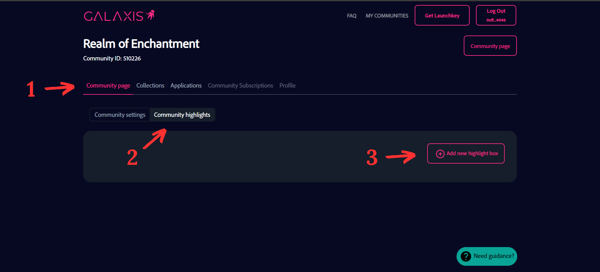 Add Highlight | Galaxis Wiki