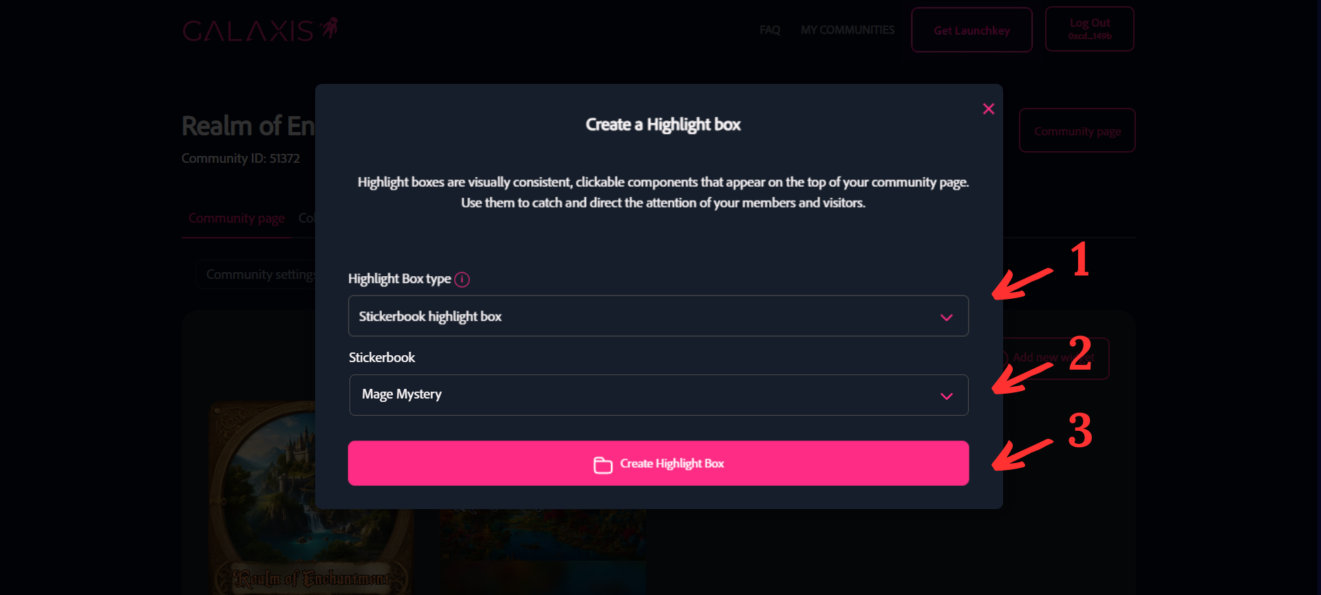 Add Highlight | Galaxis Wiki
